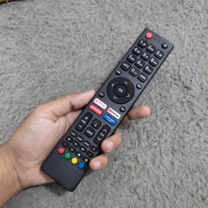 Jual Remote TV POLYTRON Android TV Terbaru 100% New Dengan Youtube Dan ...