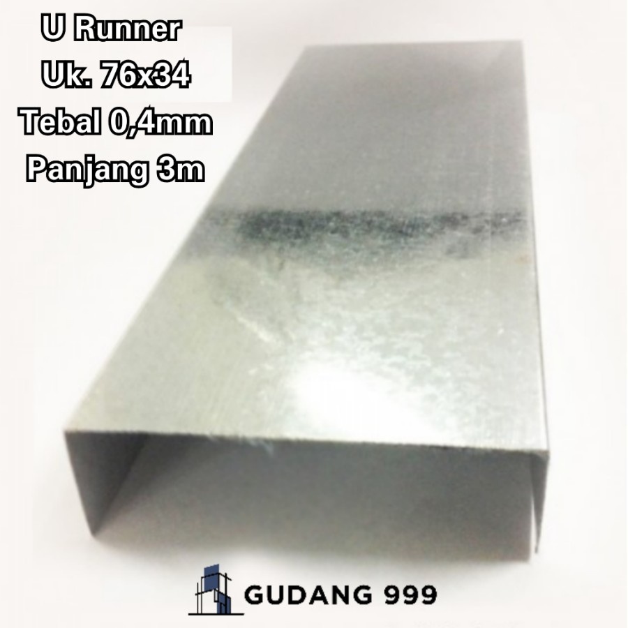 Jual U RUNNER 76 / RANGKA PARTISI / RANGKA GYPSUM / RANGKA GALVALUM 0 ...