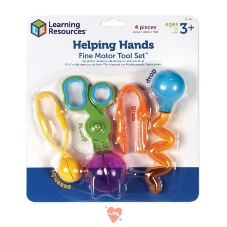 Jual Learning Resources Helping Hands Fine Motor Tool Set | Permainan ...