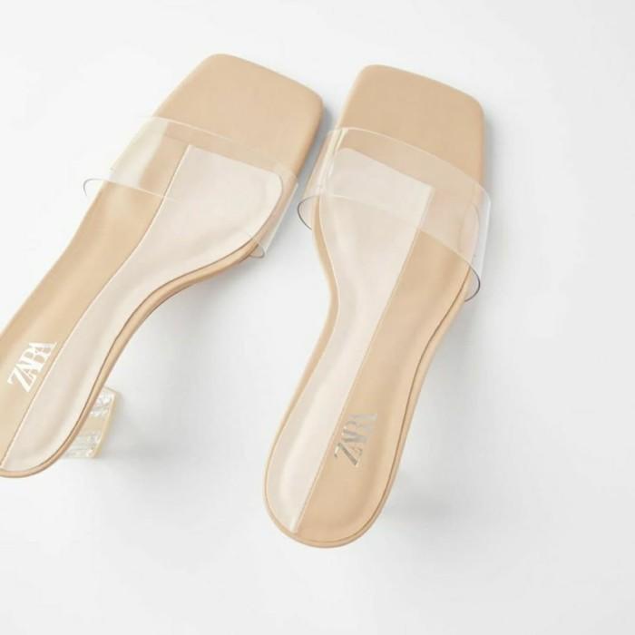 Jual Zara Vinyl Clear Heels | Shopee Indonesia
