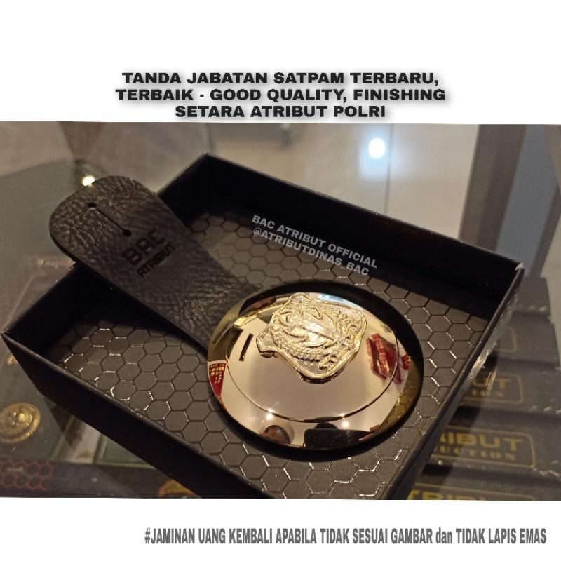 Jual TANDA JABATAN SATPAM - TANDA JABATAN SECURITY TERBARU GOLD EMAS ...