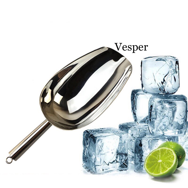 Jual Ice shovel stainless TEBAL dengan RING cantelan / ice scoop ...