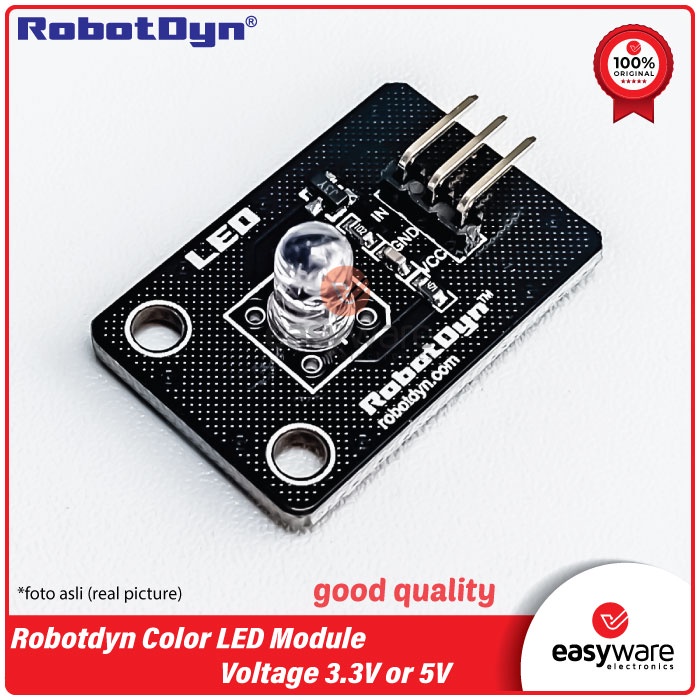 Jual Robotdyn Color Led Module 5mm 3pin | Shopee Indonesia