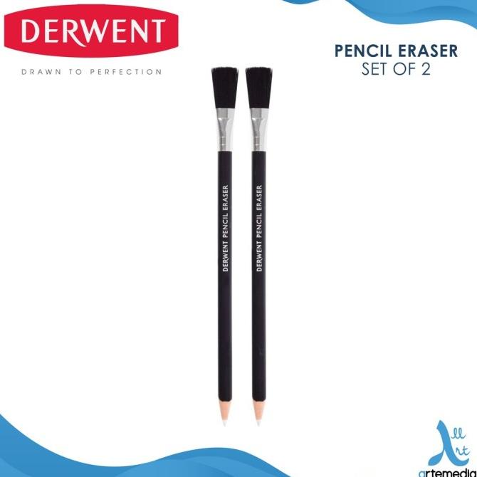Jual PENGHAPUS PENSIL DERWENT PENCIL ERASER SET 2 BLISTER PACK ...