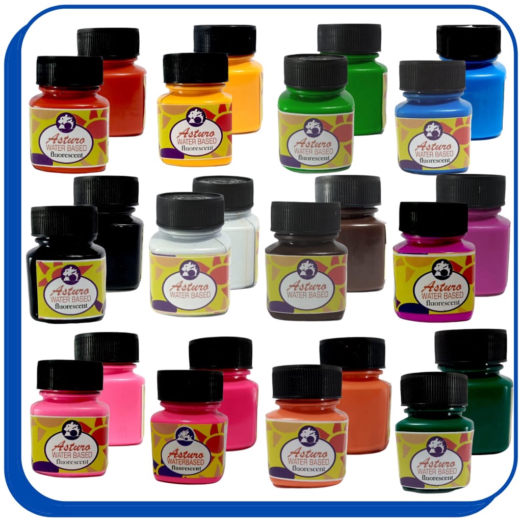 Jual Cat Asturo Water Based 50ml / Cat Air ASTURO 50ml | Shopee Indonesia