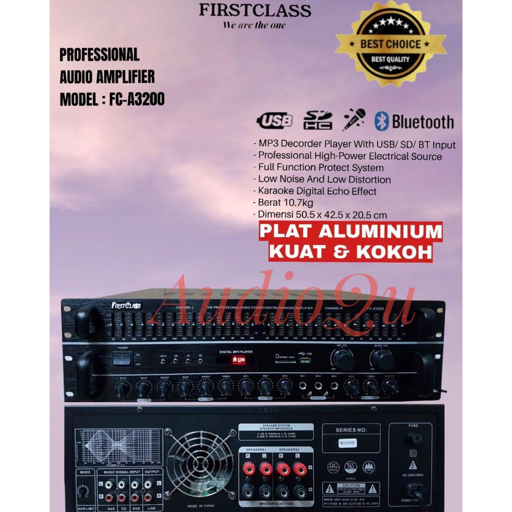 Jual Amplifier Karaoke Firstclass FC A3200/ FC A 3200/ FCA 3200 ...