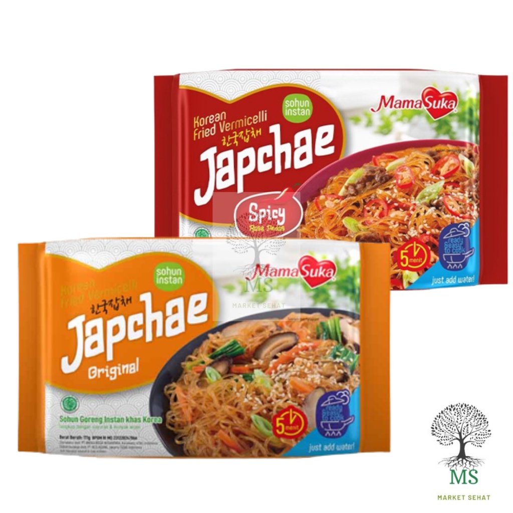 Jual MamaSuka Japchae Instant Original & Spicy - 111 Gr | Shopee Indonesia