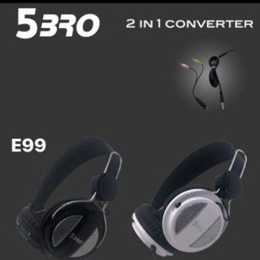 Jual HEADPHONE 5BRO DJ E99 + MIC | Shopee Indonesia