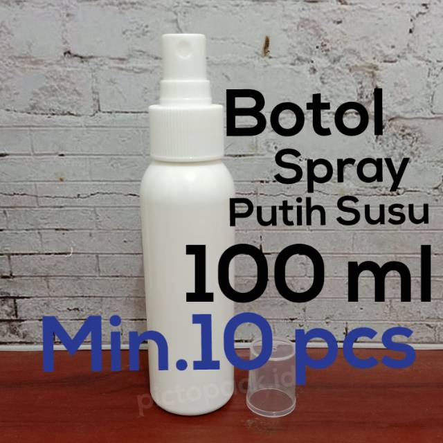 Jual Botol SPRAY PUTIH SUSU uk.100 ml(cocok untuk wadah parfum,liquid ...