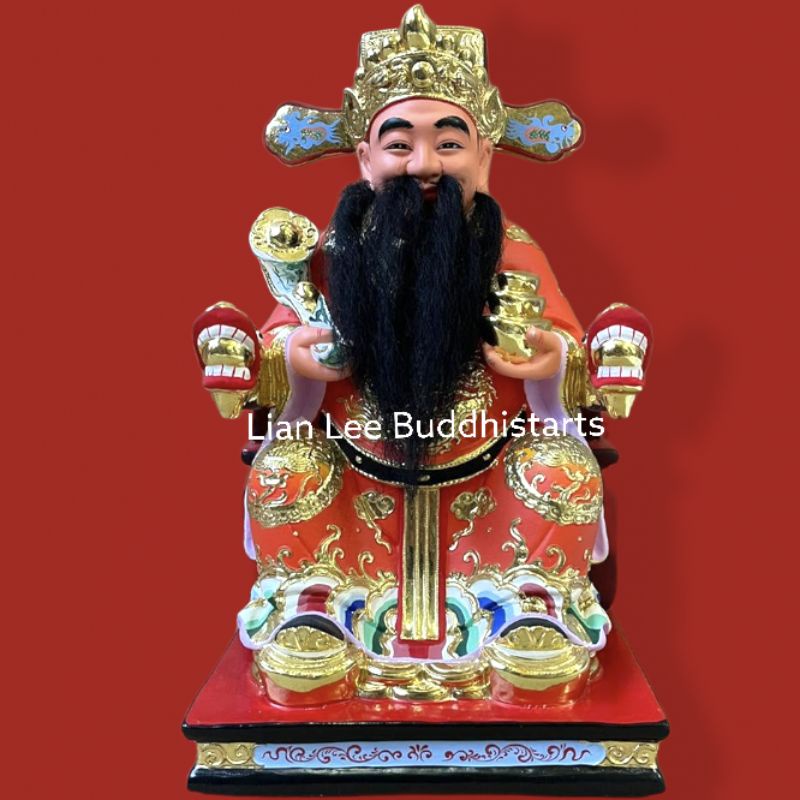 Jual patung dewa harta dan rejeki chai sen ya 12 kayu | Shopee Indonesia