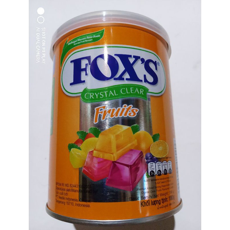 Jual permen fox's kaleng | Shopee Indonesia