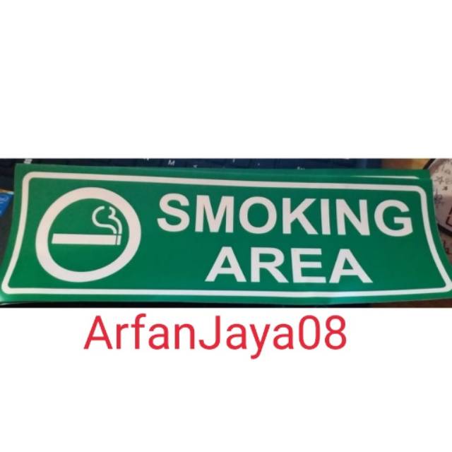 Jual Stiker sign safety Label SMOKING AREA / Kawasan Merokok | Shopee ...