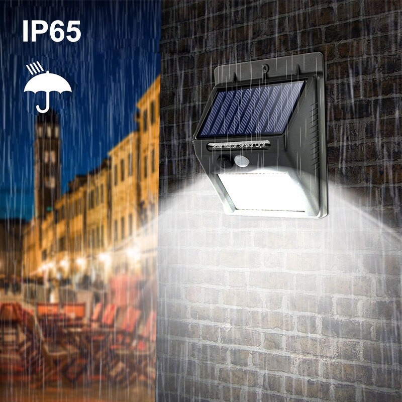 Jual Lampu Sensor Pagar Rumah Weatherproof 25 LED 460 Lumens 6500K ...