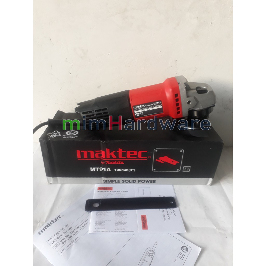 Jual Mesin Gerinda Tangan 4 inch Maktec MT 91 | Shopee Indonesia