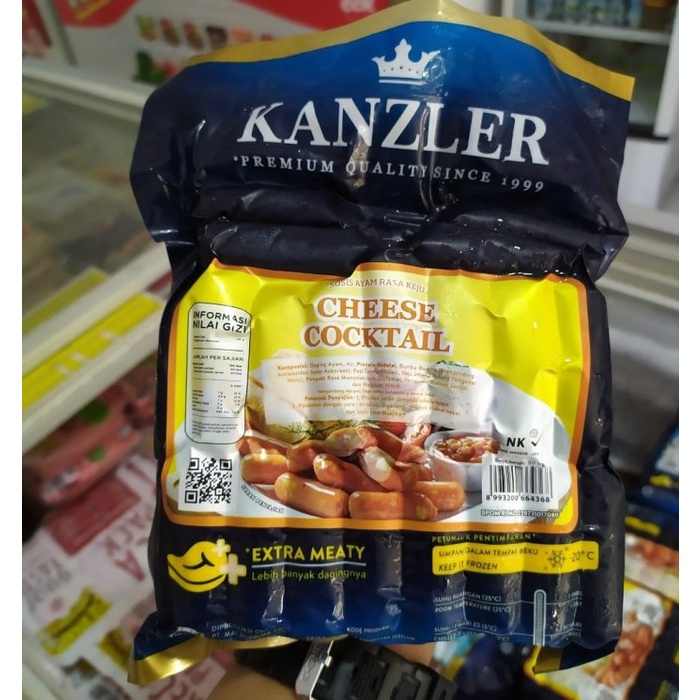 Jual Kanzler Sosis Ayam Keju Cheese Cocktail 500g Shopee Indonesia
