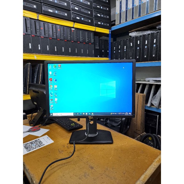Jual monitor led dell 24 inch wide resolusi full hd 1920x1200 kaki naik ...
