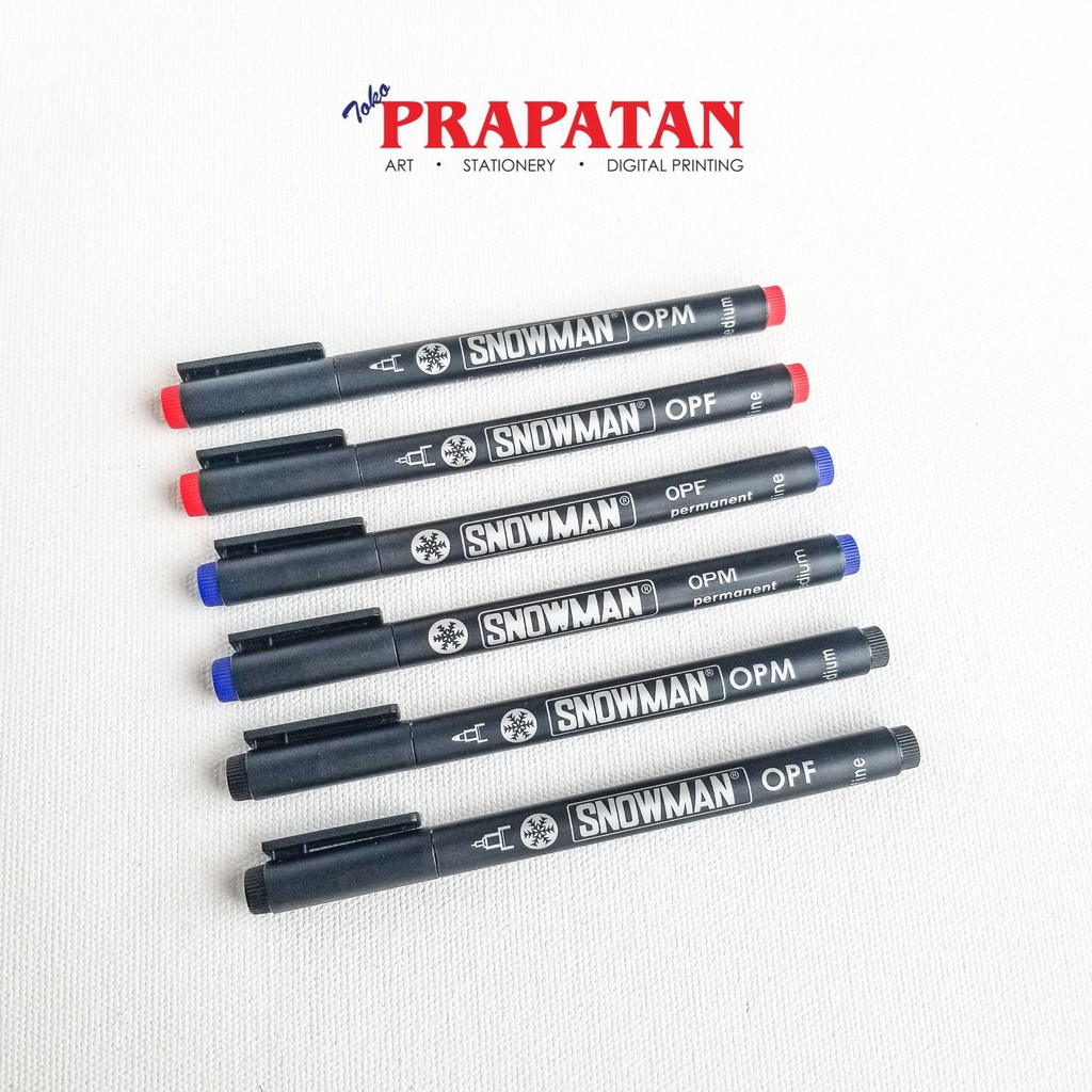 Jual Snowman OPF-OPM Permanent Marker | Spidol Permanen | Shopee Indonesia