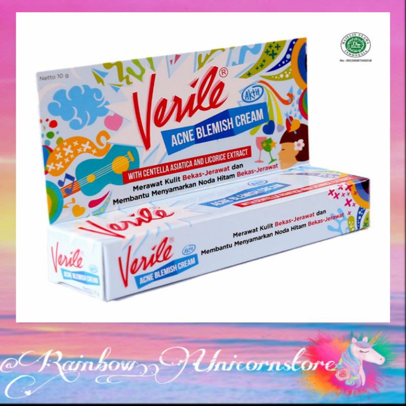 Jual Penghilang Bekas Jerawat/Verile Acne Gel/Verile Acne Care Facial ...