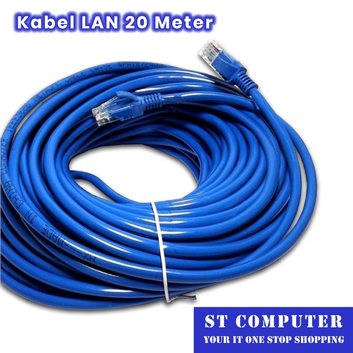 Jual Kabel LAN 20 Meter/Kabel UTP/Kabel Cat 5 RJ45 Kabel sudah Terpasang RJ 45 | Shopee Indonesia
