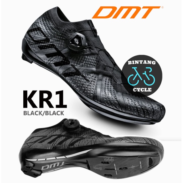 Jual DMT KR1 BLACK BLACK REFLECTIVE Anatomic Carbon Sepatu Cleat Road Bike | Shopee Indonesia