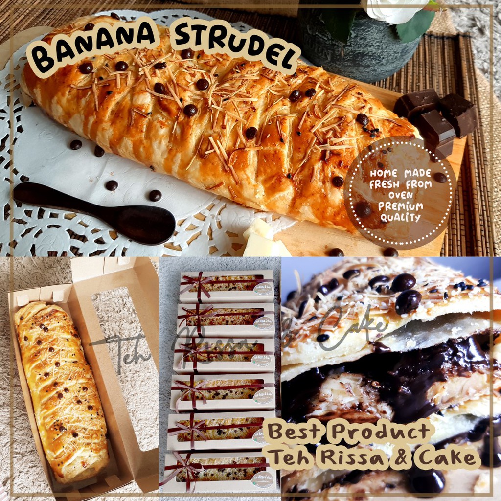 Jual Strudel / Banana Strudel / Pisang Coklat keju / chocochips/ bolen ...