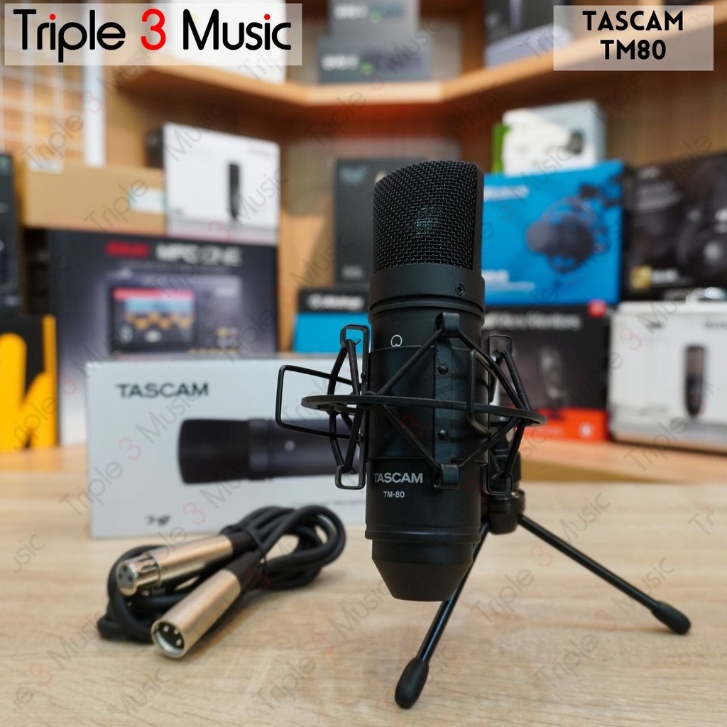 Jual Tascam TM80 |TM 80 | TM-80 Mic Condenser Pro Shockmount Kabel ...