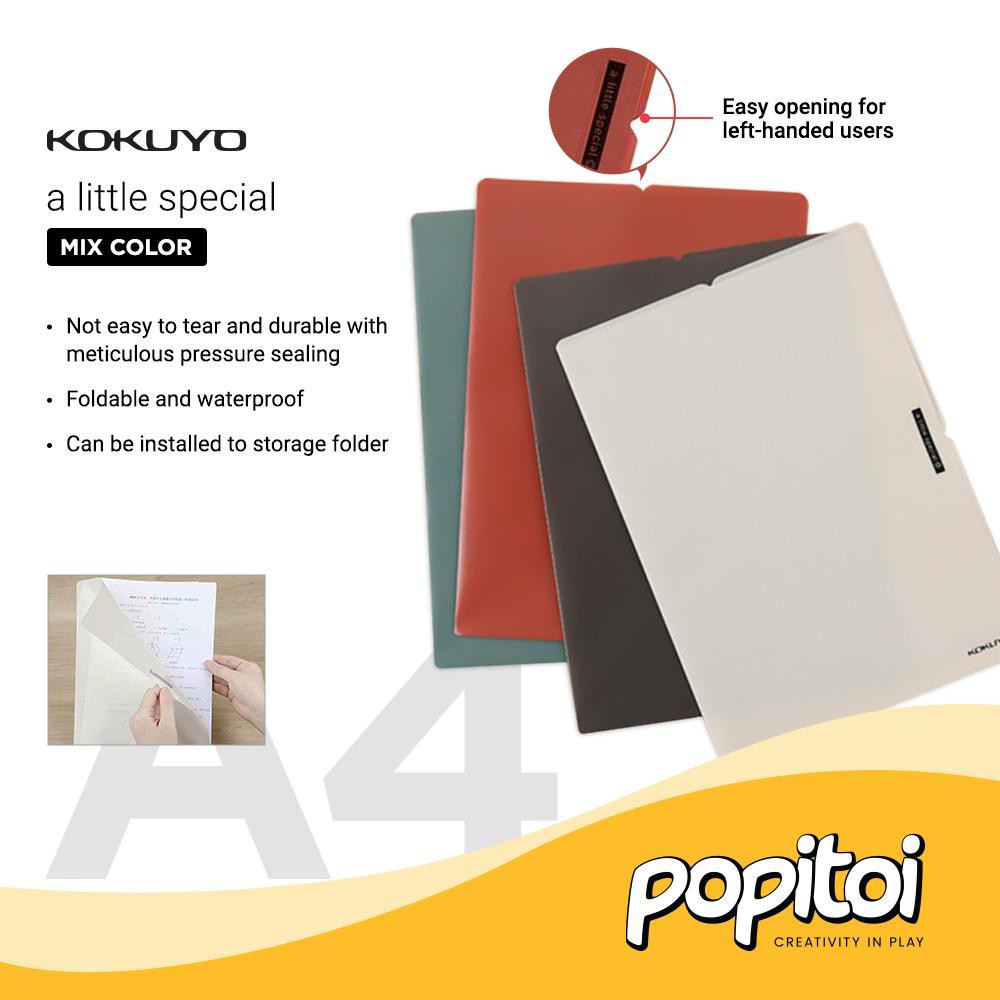 Jual KOKUYO a little special Retro File Folder A4 Mix Color Holder ...
