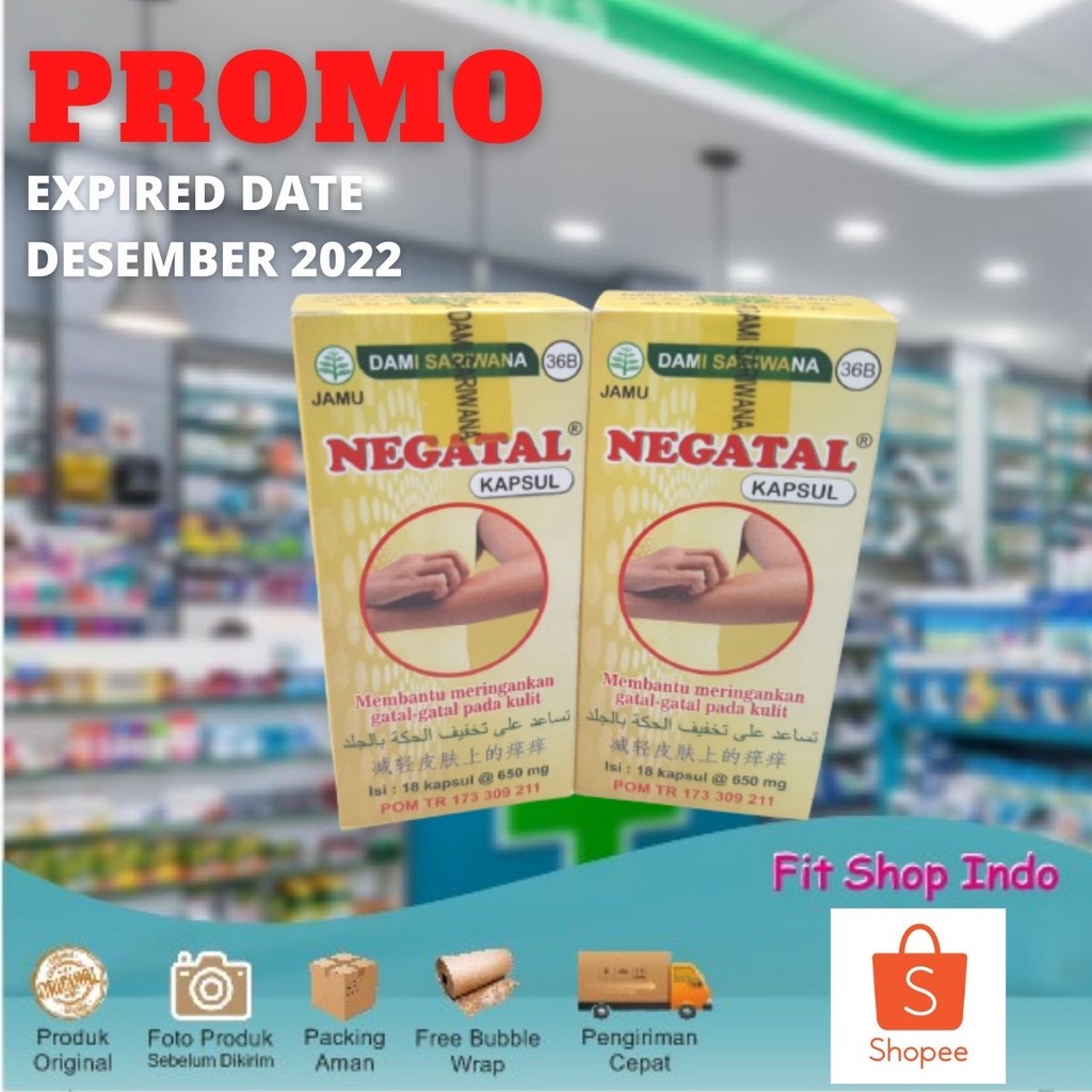 Jual PROMO! NEGATAL BOTOL 18 KAPSUL | Shopee Indonesia