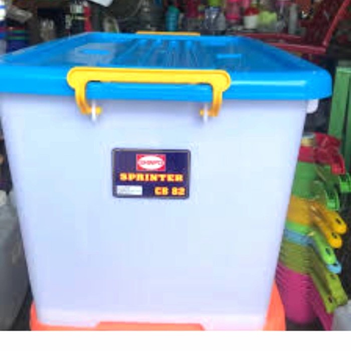 Jual container box roda plastik box plastik 82 liter Shinpo Cb 82 ...