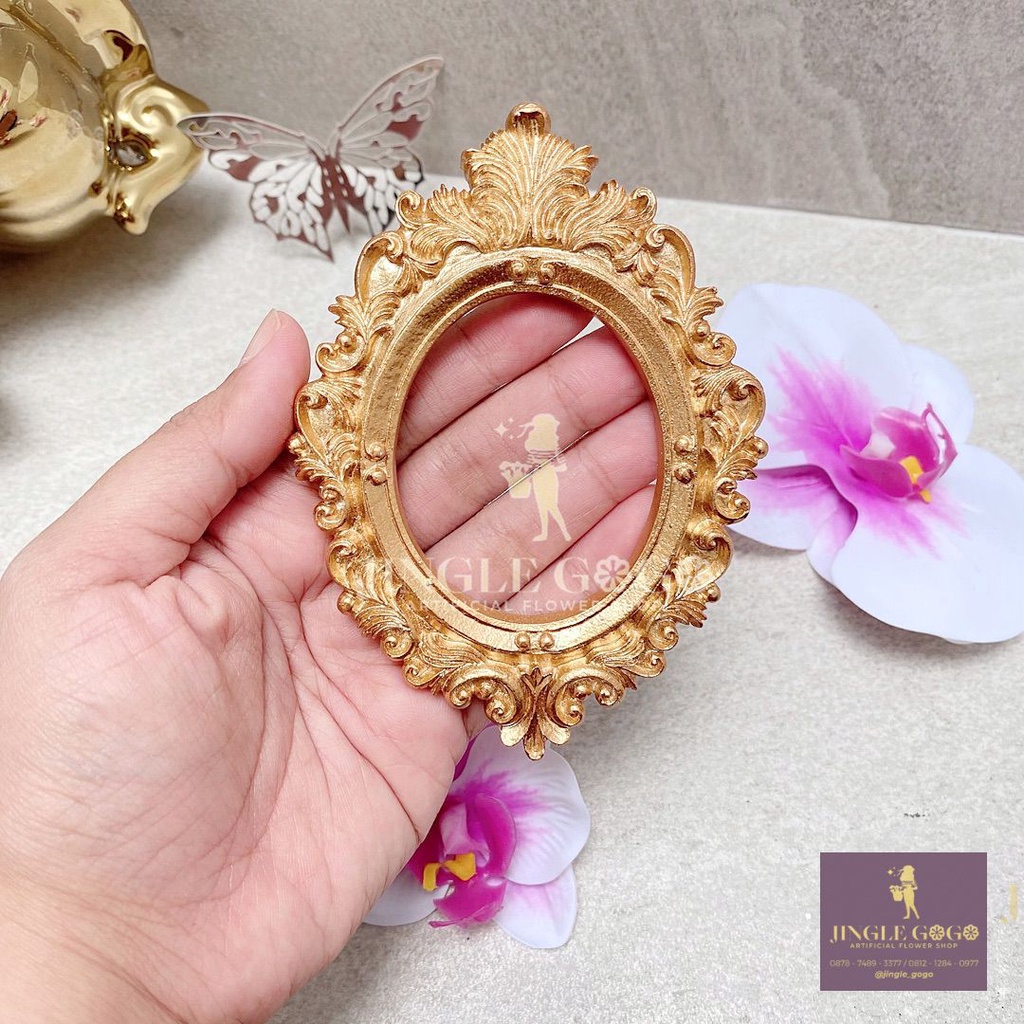Jual Properti Foto Produk Aesthetic - Bingkai Gold kecil / Photo Props ...