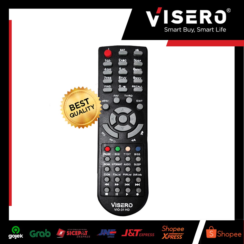 Jual Remot/Remote Multi Receiver MPEG4 Matrix & Tanaka Visero (VIO-31 ...