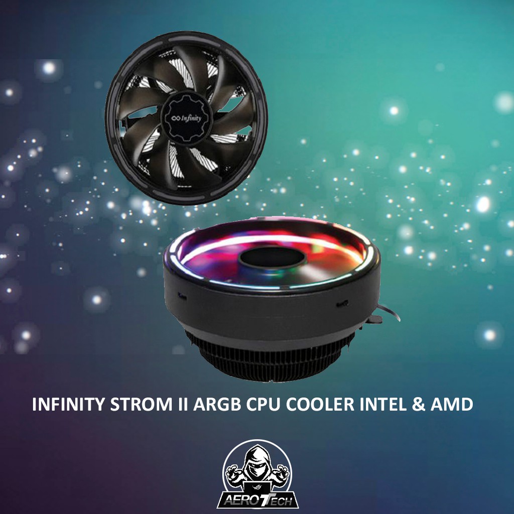 Jual INFINITY STROM II ARGB CPU COOLER INTEL & AMD | Shopee Indonesia