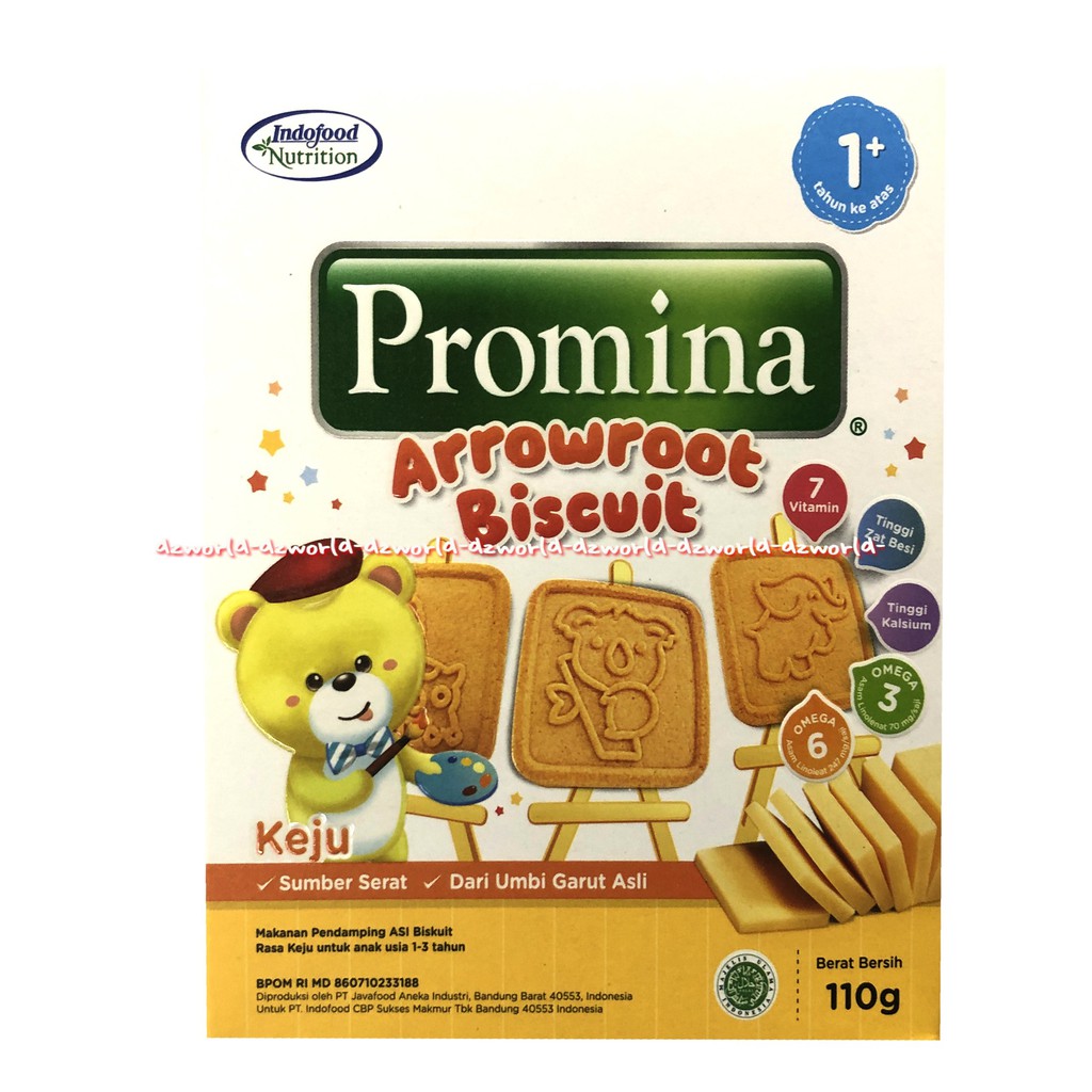 Jual Promina Arrowroot Biscuit Keju Cemilan Snack Bayi 110gr | Shopee ...