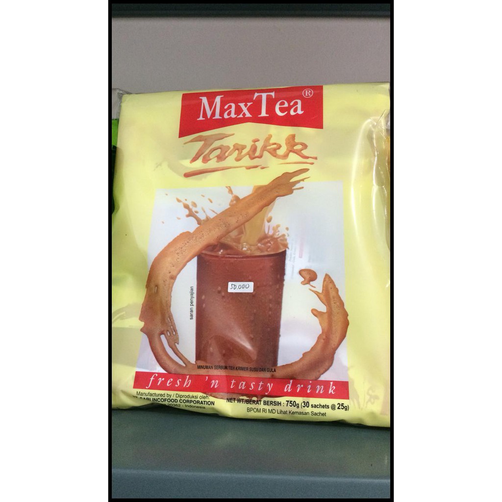 Jual Maxtea Teh Tarik 30 Sachet / Max Tea | Shopee Indonesia