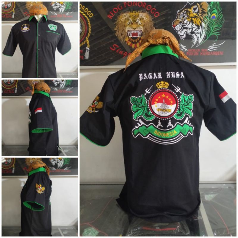 Jual baju pagar nusa mahkota green / baju pn / baju pn bordir (bisa ... Jual baju pagar nusa mahkota green / baju pn / baju pn bordir (bisa ...