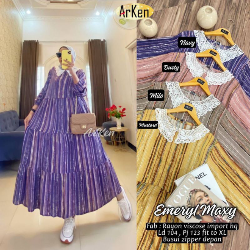 Jual Emeryl Midi Dress By Arken | Shopee Indonesia