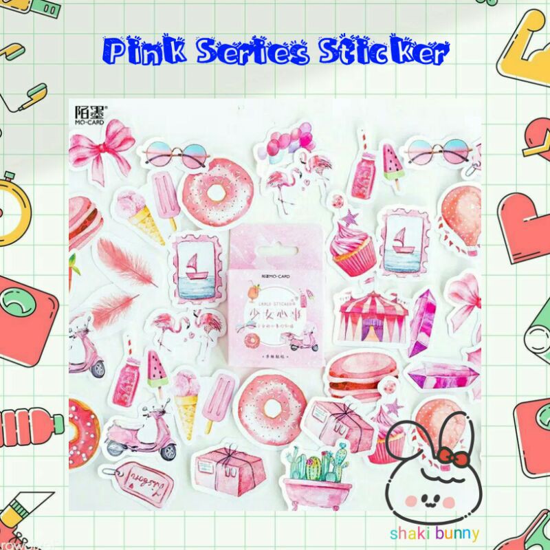 Jual Sticker Kawaii Pink Series (45pcs) / Stiker Seri Pink | Shopee ...