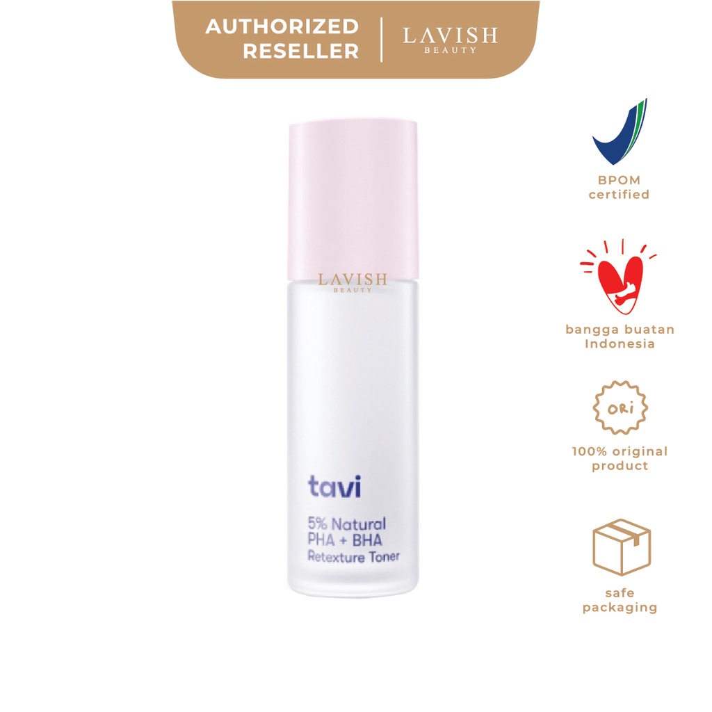 Jual TAVI 5% Natural PHA + BHA Retexture Toner (100ml) | Shopee Indonesia
