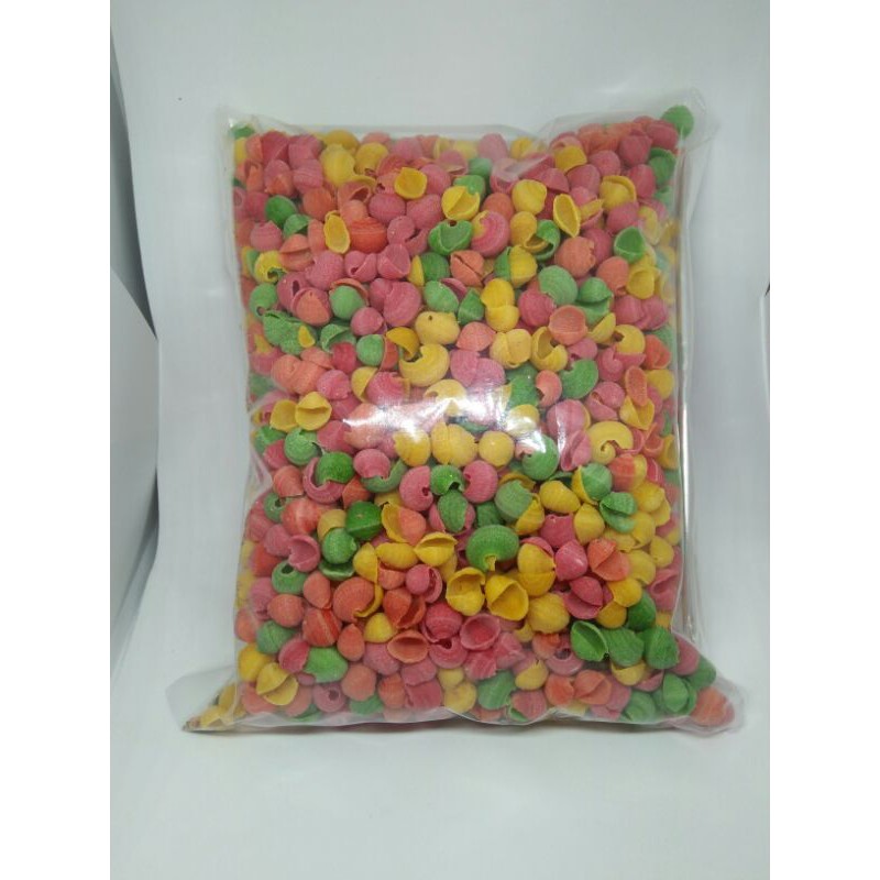 Jual Kerupuk kerang warna-warni kemasan 250gr | Shopee Indonesia