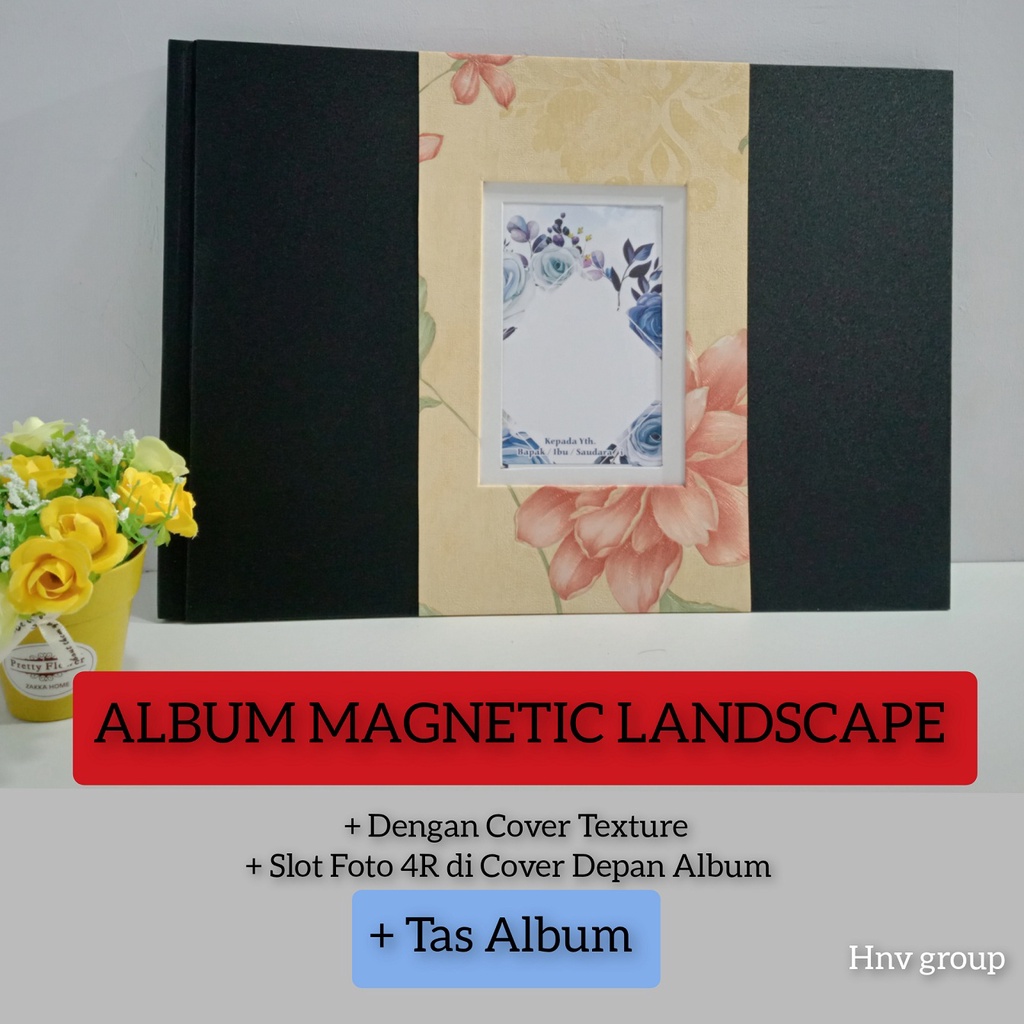 Jual BUKU FOTO ALBUM PEREKAT MAGNETIC LANDSCAPE BESAR DENGAN LUBANG FOTO COVER 4R 10R | Shopee ...