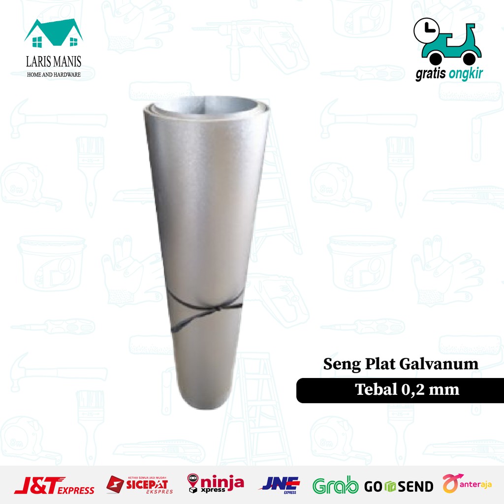 Jual SENG PLAT GALVANUM ANTI KARAT PER METER | Shopee Indonesia