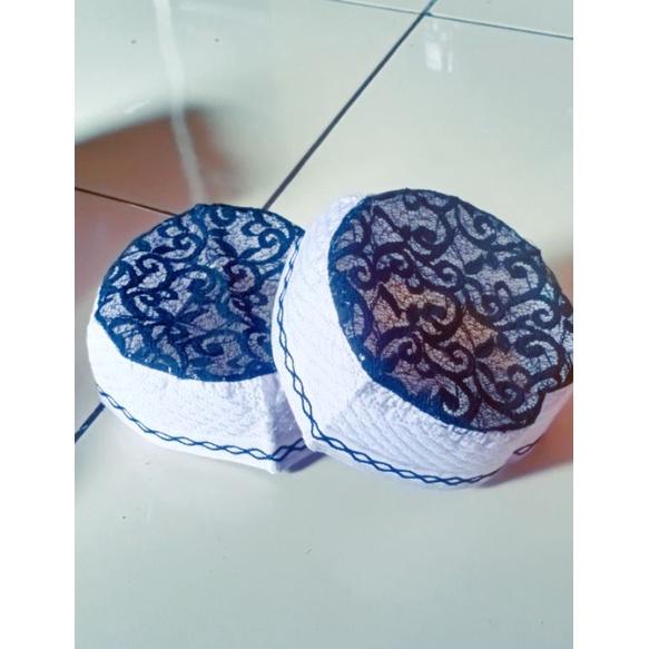 Jual Peci Madinah jaring pendek 5,6 cm,peci ikaf,peci model hadromaut ...