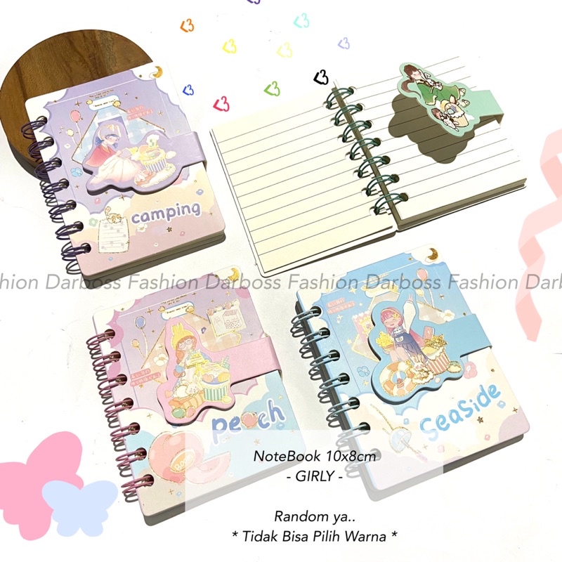 Jual NOTEBOOK RING MOTIF / BUKU CATATAN / BUKU KECIL / HANDBOOK MOTIF ...