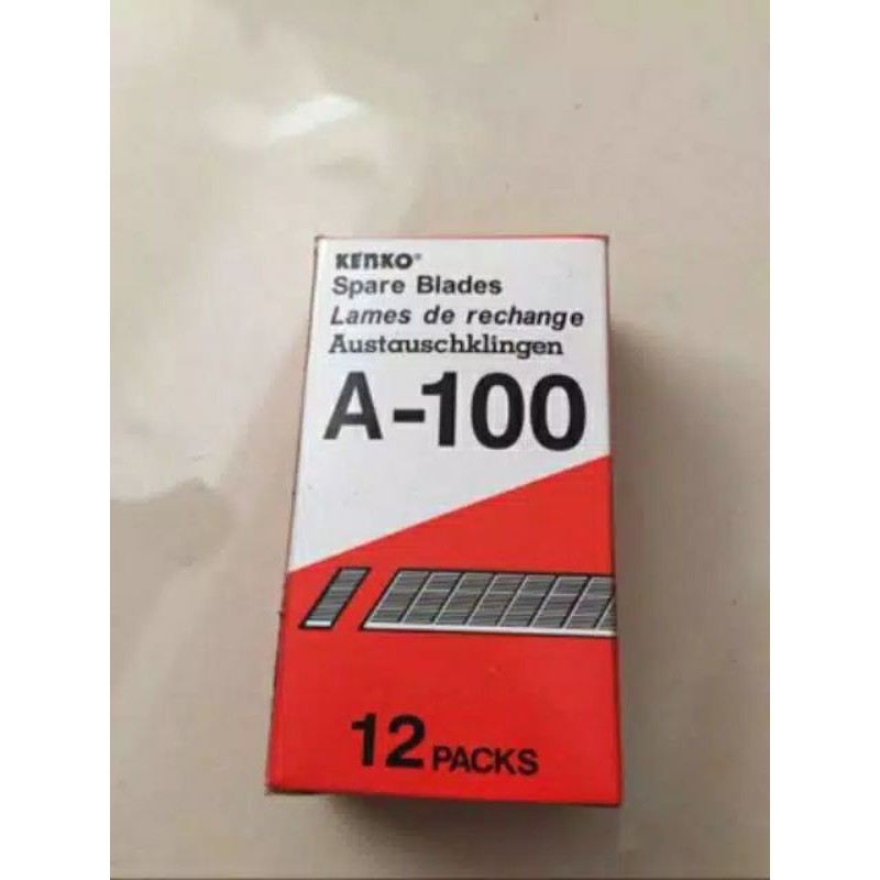 Jual KENKO A-100 Isi cutter anak cutter kecil Harga 1Tube saja | Shopee ...
