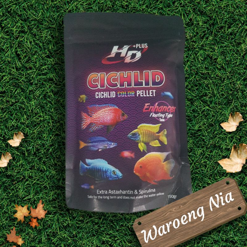 Jual Pellet Cichlid HD+ Enhancer 150 gram / Pelet Ikan Cichlid Colour Enhancer / Pakan Color ...