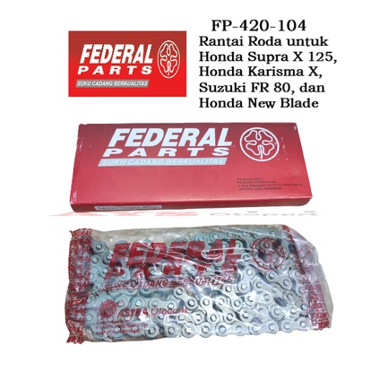 Jual Rantai Roda FEDERAL PARTS FP-420-104 untuk Honda Supra X 125 ...