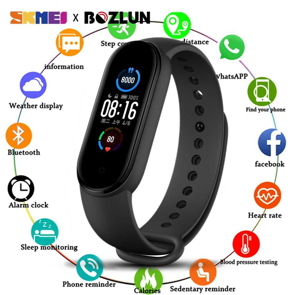 Jual SKMEI Smartwatch Sport Waterproof Heart Rate Blood Pressure Oxygen ...