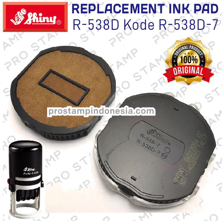 Jual Replacement Ink Pad Shiny / R-532D, R-538D, R-542D (TANPA WARNA ...