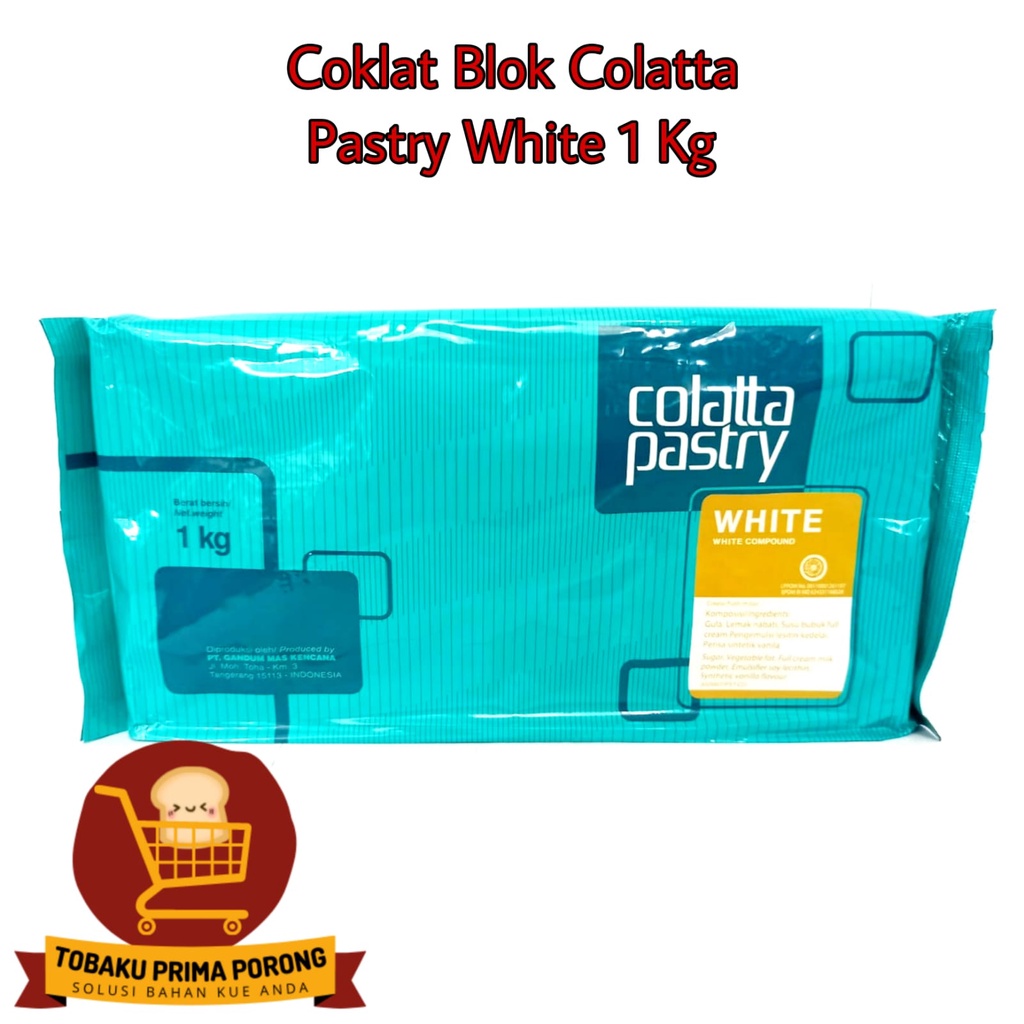 Jual COKLAT BLOK COLATTA PASTRY WHITE - 1 KG | Shopee Indonesia