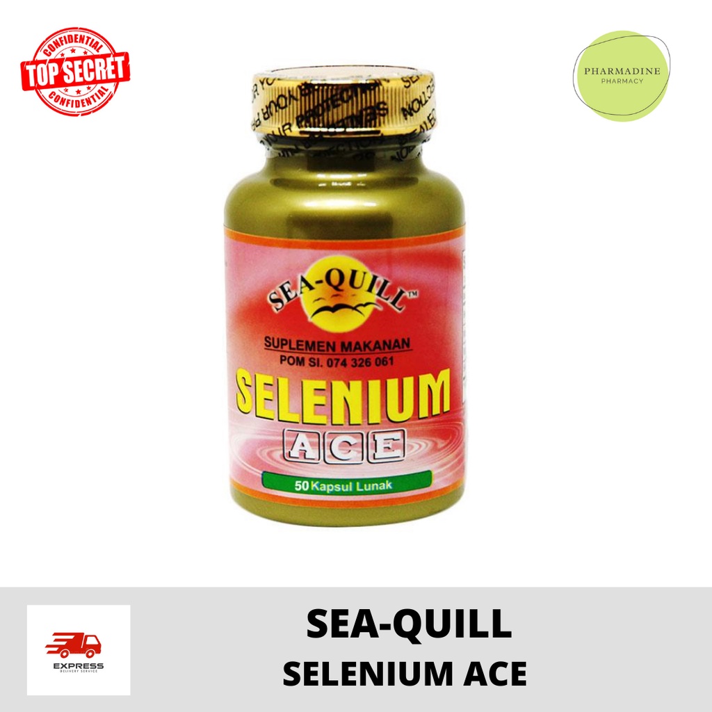 Jual SEA-QUILL SELENIUM ACE 30'S, 50'S - VITAMIN C 500 MG, Vitamin E ...